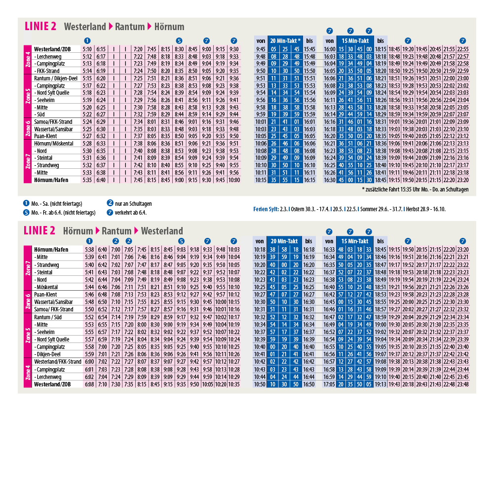 Linie 2 - SVG Sylter Verkehrsgesellschaft